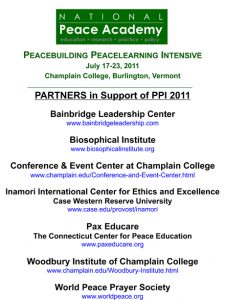 Peace Poles for Peacebuilding Peace learning Intensive Program-Vermont ...