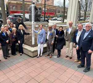 New Peace Pole Inaugurated at Rotary International Headquarters - Evanston, Illinois - USA - May ...